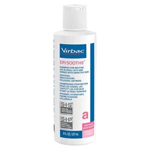 virbac epi-soothe pet shampoo for dogs, cats & horses (8 oz) - for dry or sensitive skin