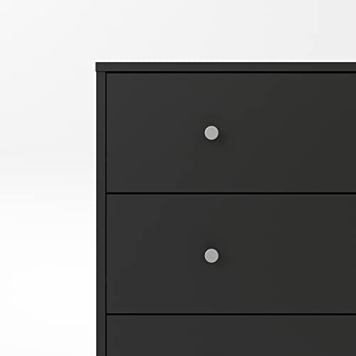 Tvilum Portland 5 Drawer Chest - Black