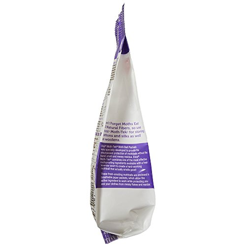 Enoz Lavender Scented Moth Ball Packets: Kills Clothes Moths, Carpet Beetles, Eggs and Larvae (6 oz Bag, 3 Pack)