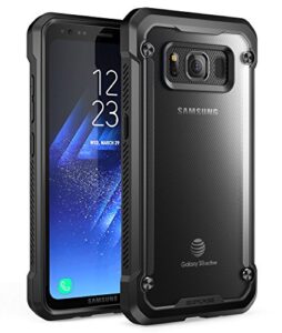 supcase samsung galaxy s8 active case, unicorn beetle series premium hybrid protective frost clear case for samsung galaxy s8 active 2017 release (not fit regular galaxy s8/s8 plus) (frost/black)