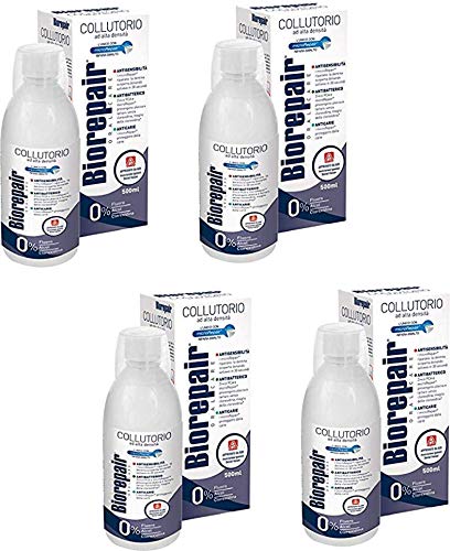 Biorepair: " Collutorio " Mouthwash 500ml/16.9 fl.oz - Pack of 4