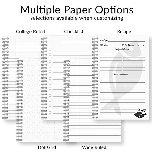 Gotcha Covered Notebooks Lifeguard Personalized Religious Notebook/Journal, Laminated Soft Cover, 120 pages of your selected paper, lay flat wire-o spiral. Size: 8.5” x 11”. Made in the USA