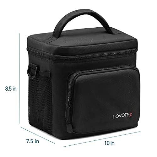 Insulated Lunch Bag For Men And Women Large Insulated Mens Lunch Box For Men With 2 Reusable Cooler Bag Ice Packs, Adult Lunch Box Lunch Tote Mens Lunchbox For Work Lunch Cooler Fits 12 Cans