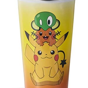 Pokémon XY Series Travel Mug | Pikachu, Dedenne, & Squishy | Perfect For Fans Of The Pokémon Series | Holds 16 Ounces