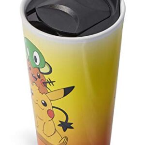 Pokémon XY Series Travel Mug | Pikachu, Dedenne, & Squishy | Perfect For Fans Of The Pokémon Series | Holds 16 Ounces