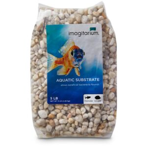 imagitarium snowy river aquarium gravel substrate, 5 lbs.