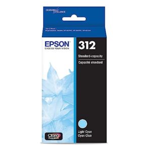 EPSON T312 Claria Photo HD -Ink Standard Capacity Light Cyan -Cartridge (T312520-S) for select Epson Expression Photo Printers