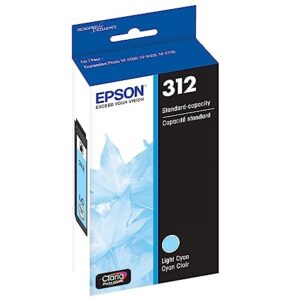 EPSON T312 Claria Photo HD -Ink Standard Capacity Light Cyan -Cartridge (T312520-S) for select Epson Expression Photo Printers