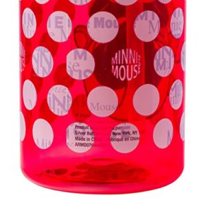 Silver Buffalo Disney's Minnie Mouse Polka Dots Tritan Water Bottle, 20 Ounces, 1 Count (Pack of 1)