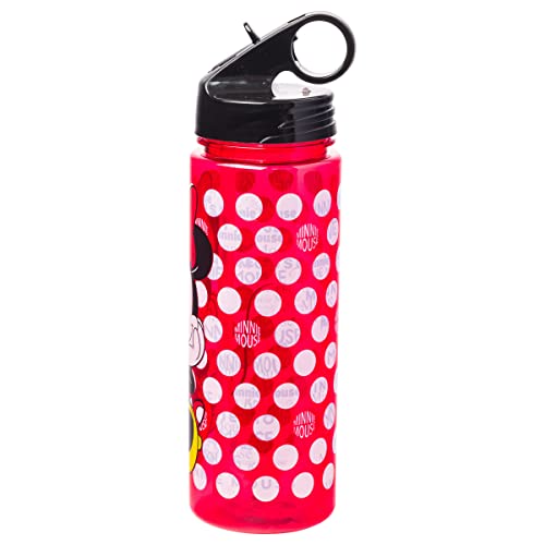 Silver Buffalo Disney's Minnie Mouse Polka Dots Tritan Water Bottle, 20 Ounces, 1 Count (Pack of 1)