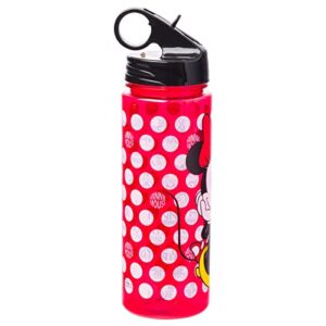 Silver Buffalo Disney's Minnie Mouse Polka Dots Tritan Water Bottle, 20 Ounces, 1 Count (Pack of 1)