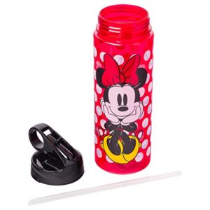 Silver Buffalo Disney's Minnie Mouse Polka Dots Tritan Water Bottle, 20 Ounces, 1 Count (Pack of 1)