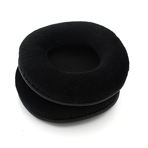 YunYiYi Round Velvet Replacement Pillow Ear Pads Foam Cushions Cups Repair Parts Compatible with JVC HA RX300 HA-RX300 Headphones Headset Earphones