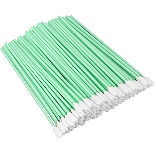 INCHOO 100pc 6.3" Double Layer Polyester Cleaning Swab Sticks for Solvent Format Inkjet Printer Roland Optical Equipment