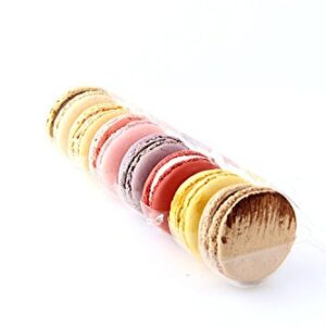 Clear Insert for 7 macarons with clip closure - Pack of 25 pcs