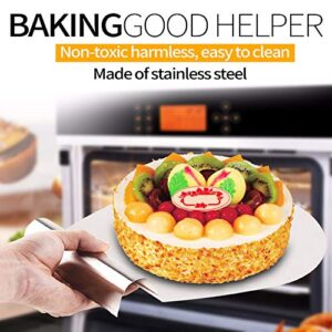 Stainless Steel Cake Baking Tools Cake Lifter Shovel Transfer Cake Tray Moving Plate Cake Lifter for Baking Homemade Pizza, Bread, Cake, Pie