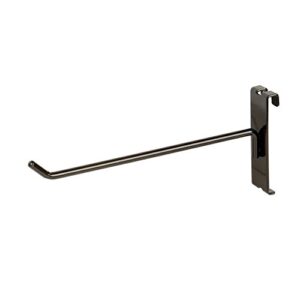 only garment racks 8" gridwall hooks for grid panel displays - 50 pcs box - heavy duty - black color