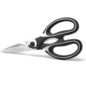 emilio torazzi kitchen scissors - ultra sharp premium multi purpose kitchen shears - heavy duty & dishwasher safe