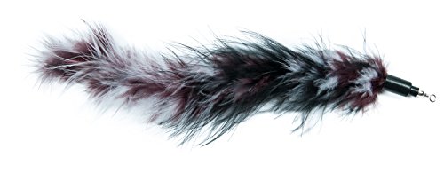 EcoCity Cat Wand Feather Refills for Interactive Cat and Kitten Wands Include 6 Pieces Replacement Feathers and 1 Soft Furry Tail for Cats (7 Pieces)