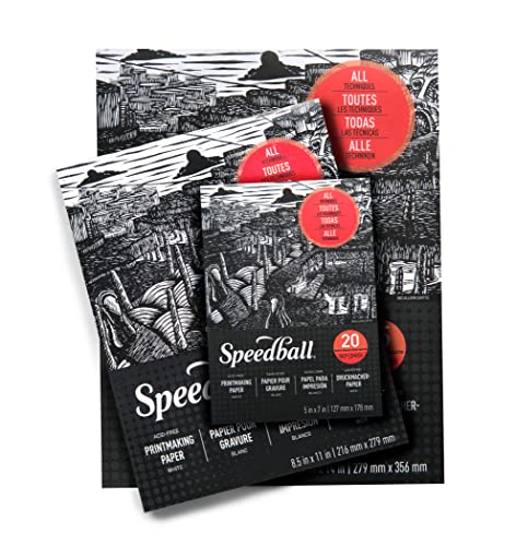 Speedball Printmaking Paper Pad, 8.5" x 11", White