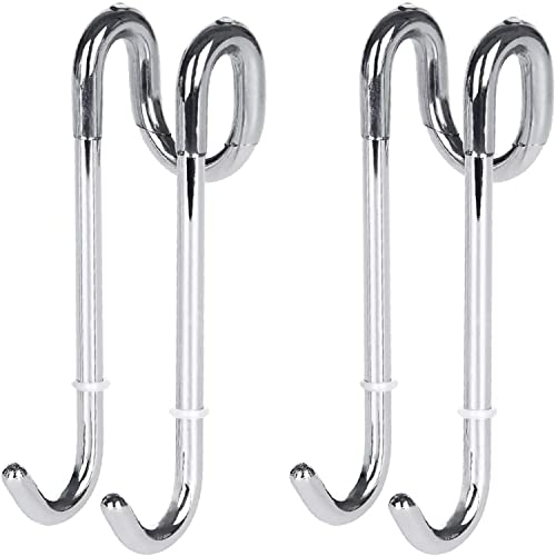 Bamodi Shower Hooks Set - Glass Door Shower Hooks 11 cm - Extremely Lightweight Bathroom Hooks Bath Shower Screen - Use as a Towel Hanger Bathroom Holder Shower Door