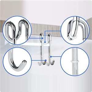 Bamodi Shower Hooks Set - Glass Door Shower Hooks 11 cm - Extremely Lightweight Bathroom Hooks Bath Shower Screen - Use as a Towel Hanger Bathroom Holder Shower Door