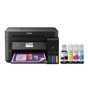 epson workforce et-3750 ecotank wireless color all-in-one supertank printer with scanner, copier and ethernet