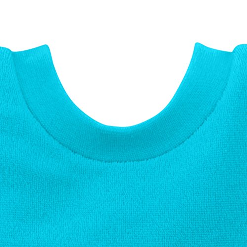 green sprouts Stay-dry Toddler Bib (3pk) | Convenient stay-put protection | Wide coverage & waterproof, Pull-over design, Bibs, One Size, Aqua set (Aqua, Green, Grey)