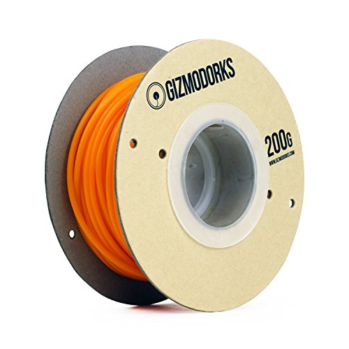 Gizmo Dorks PLA Filament for 3D Printers 1.75mm 200g, Orange