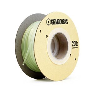 gizmo dorks abs filament for 3d printers 1.75mm 200g, glow in the dark