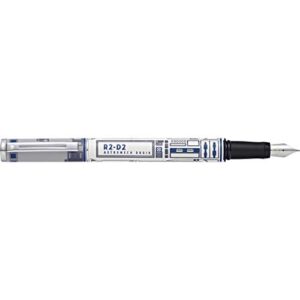 sheaffer pop star wars r2-d2 fountain pen with chrome trim and medium nib