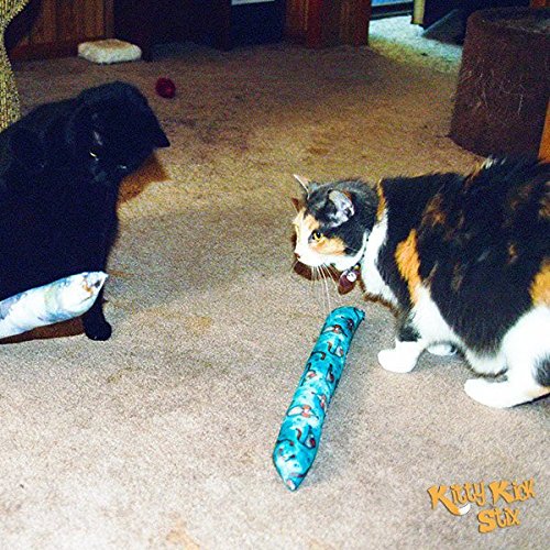 Kitty Kick Stix 15" Original Catnip Kicker Toy (Set of 2), Made in USA (Mystery)