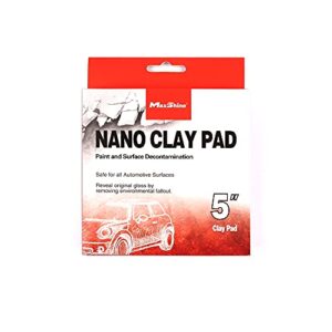 Clay Bar Pad - Maxshine 5 Inch Mid Grade, Clay Bar Applicator, Single Synthetic Clay Bar Pad for DA Polisher and Rotary Polisher, Automotive Clay Bar Pad for Car Detailing, Clay Bars Auto Detailing