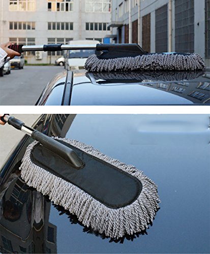 Microfiber Car Duster Extendable Handle Interior Exterior Multipurpose Cleaning Car Brush Set of 5