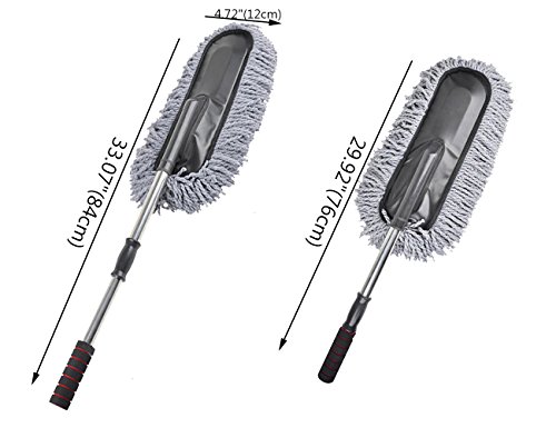 Microfiber Car Duster Extendable Handle Interior Exterior Multipurpose Cleaning Car Brush Set of 5