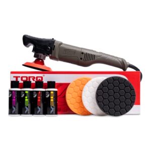 torq chemical guys r precision power rotary polisher kit - 9 items