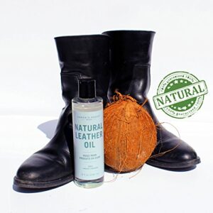 CARON & DOUCET - 100% Natural Leather Oil & Conditioner to Repair & Restore; Shoes, Boots, Couches, Car Seats, Purses, Jackets, Saddles & Tacks