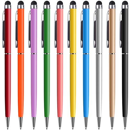 Stylus Pen anngrowy Stylus Pens for Touch Screens Universal Stylus Ballpoint Pen 2 in 1 Stylists Pens for iPad iPhone Tablet Laptops Kindle Samsung Galaxy All Capacitive Touch Screens