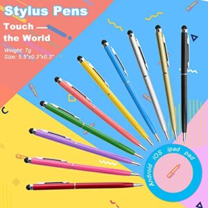 Stylus Pen anngrowy Stylus Pens for Touch Screens Universal Stylus Ballpoint Pen 2 in 1 Stylists Pens for iPad iPhone Tablet Laptops Kindle Samsung Galaxy All Capacitive Touch Screens