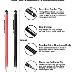 Stylus Pen anngrowy Stylus Pens for Touch Screens Universal Stylus Ballpoint Pen 2 in 1 Stylists Pens for iPad iPhone Tablet Laptops Kindle Samsung Galaxy All Capacitive Touch Screens