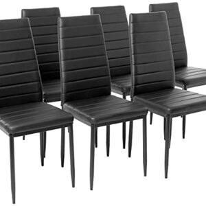 IDS Online Modern Style with Black PU Leather Dining Side Chair