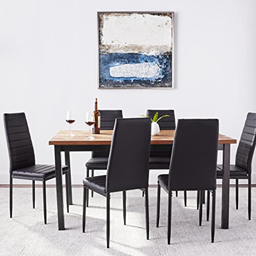 IDS Online Modern Style with Black PU Leather Dining Side Chair