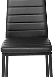 IDS Online Modern Style with Black PU Leather Dining Side Chair