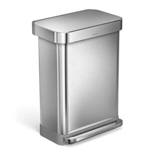 simplehuman stainless steel pedal bin