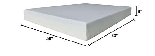 PRIMO Divine 8in Memory Foam Mattress - Twin XL Bed in a Box - CertiPUR-US - Aloe Vera/Cool Gel Infused - Pain & Pressure Relief - Medium Firm Support for Back & Side Sleeper - For Youth/Guest Bedroom