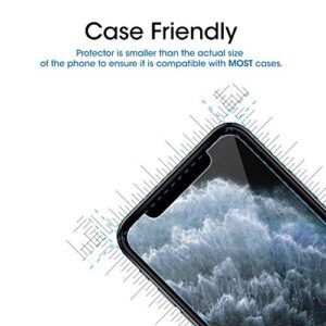 amFilm Glass Screen Protector for iPhone 11 Pro, iPhone XS/X with Easy Installation Tray, Tempered Glass, 3 Pack