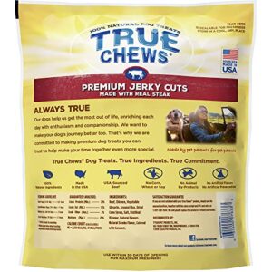 Blue Buffalo True Chews Premium Jerky Cuts Natural Dog Treats, Steak 20 oz bag