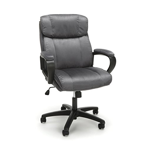 OFM ESS Collection Plush Microfiber Office Chair, in Gray (ESS-3082-GRY)