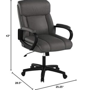 OFM ESS Collection Plush Microfiber Office Chair, in Gray (ESS-3082-GRY)