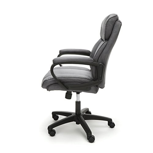 OFM ESS Collection Plush Microfiber Office Chair, in Gray (ESS-3082-GRY)